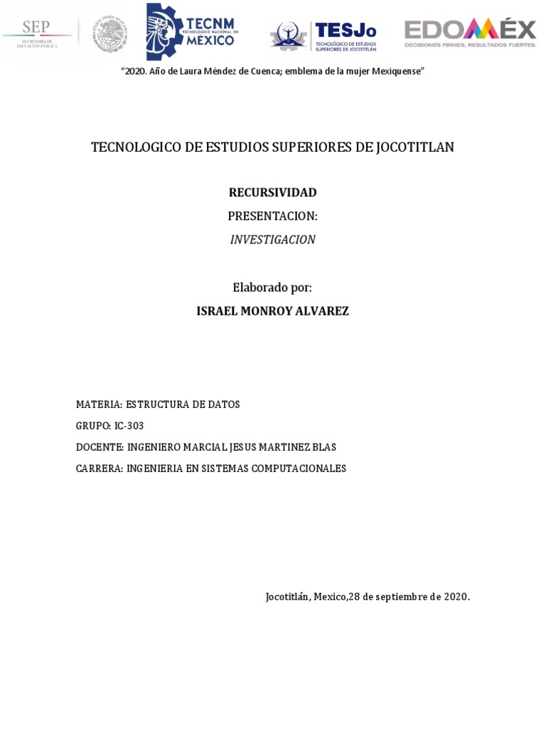 Conceptos de Recursividad en Programación | PDF | Recursividad | Algoritmos
