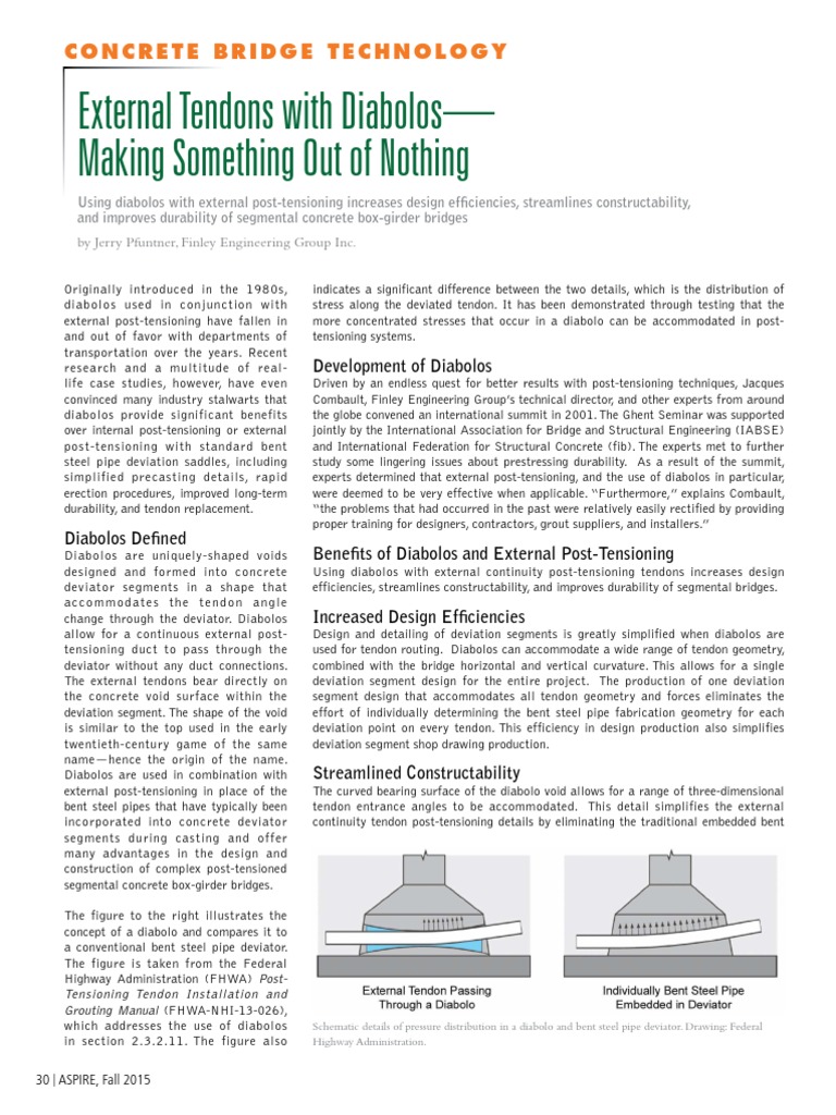 External Tendon Diabolos | PDF | Prestressed Concrete | Building Technology