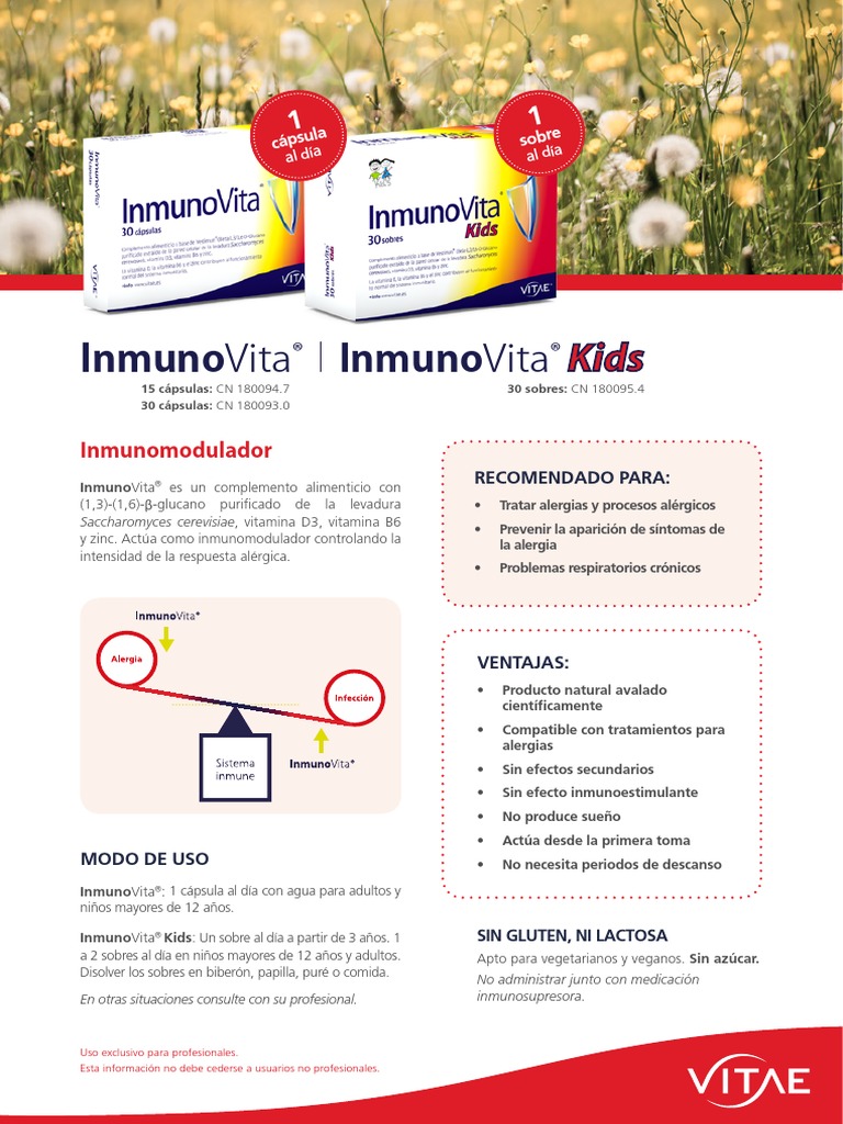 InmunoVita+Kids FC 00 Alergias Email | PDF | Salud pública | Nutrición