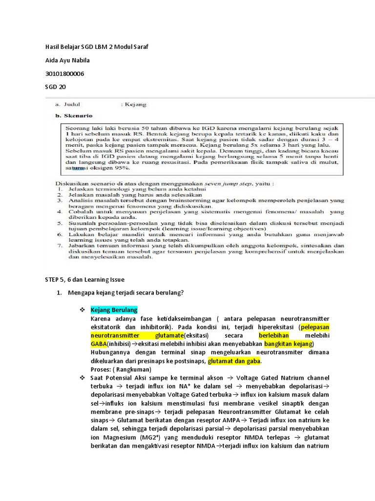 Aida Ayu SGD 20 LBM 5 SARAF | PDF