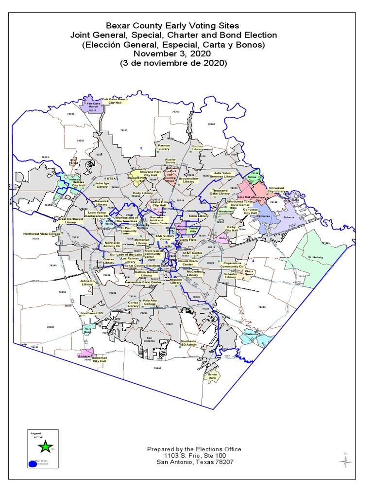 Early Voting Locations For The Joint General, Special, Charter and Bond ...