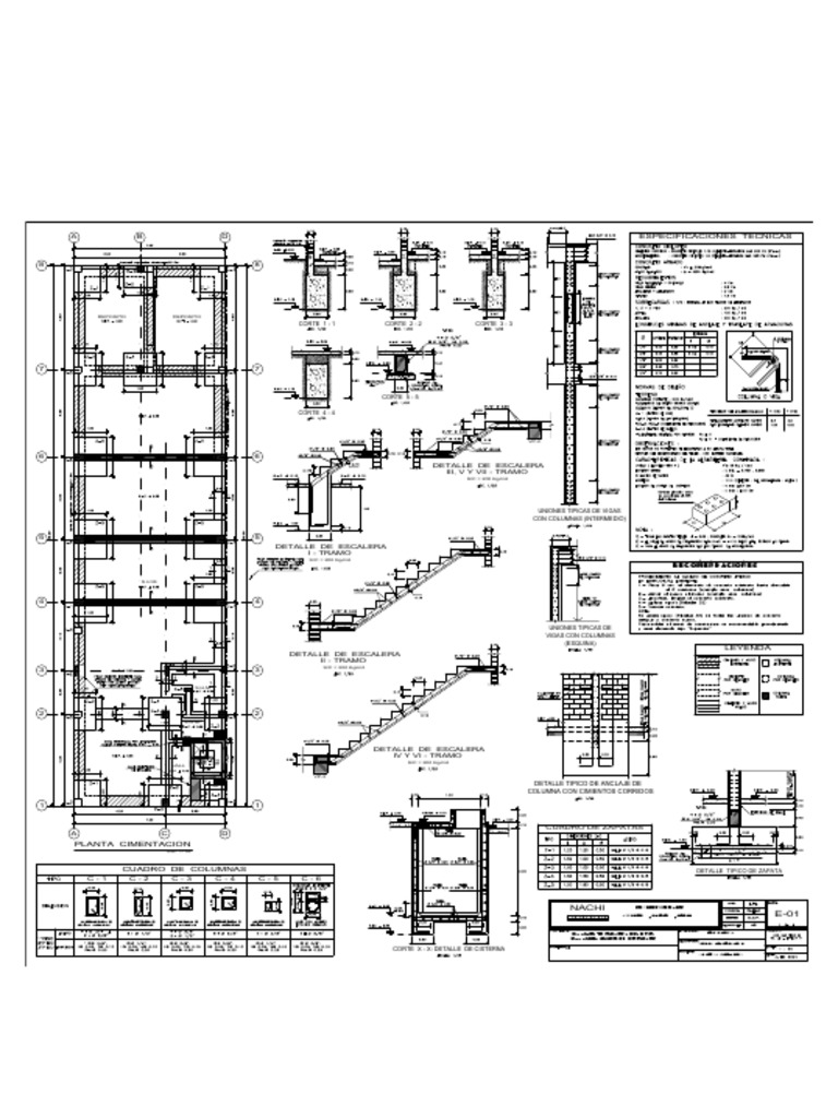 PLANO DE ESTRUCTURAS CIMENTACION Model | PDF