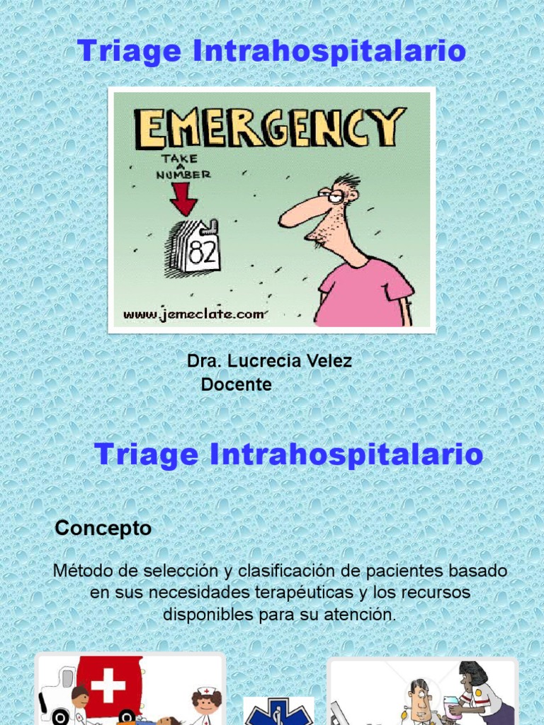 Copia de Triage Hospitalario | PDF | Medicina | Especialidades Medicas