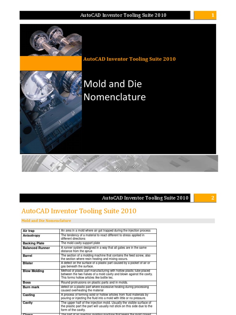Mold Design Terminology Guide | PDF | Casting (Metalworking ...