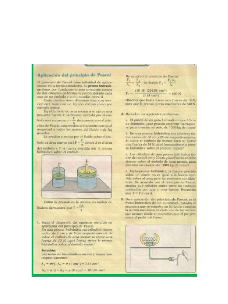 Evaluacion Principio de Pascal | PDF | Naturaleza | Física