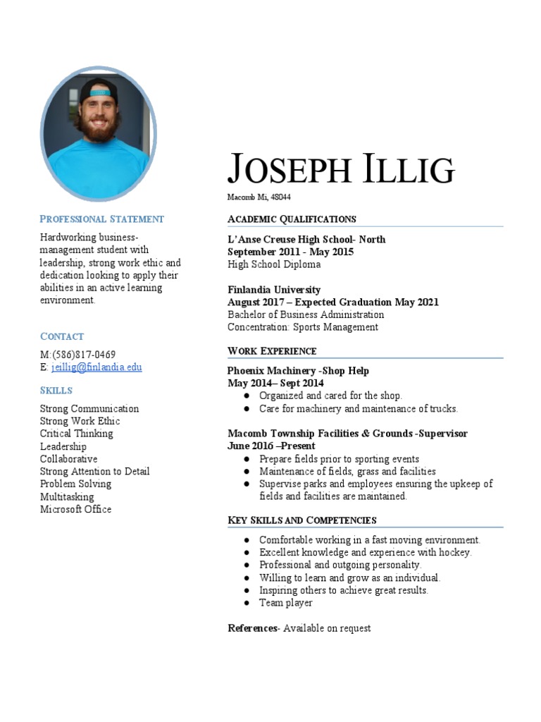 Joseph Illig Resume Updated | PDF