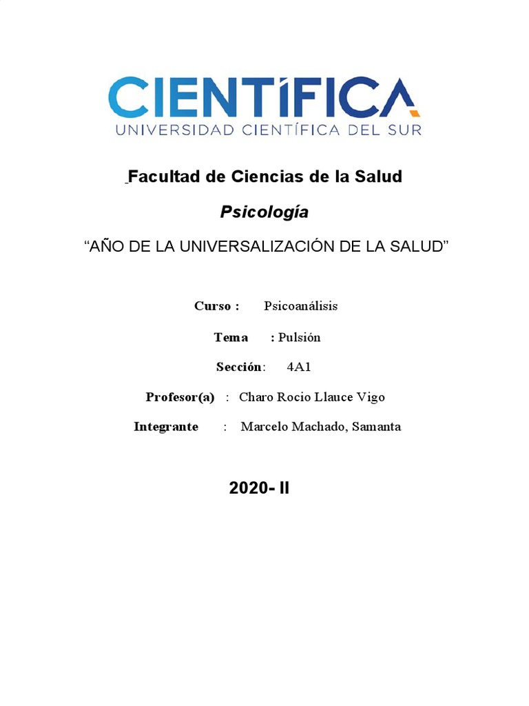 La Pulsion Freud | PDF | Teoría psicoanalítica | Sigmund Freud
