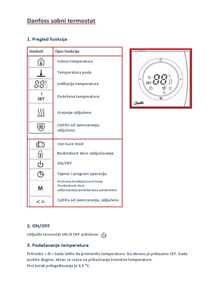 Danfoss Basic Plus Uputstvo | PDF