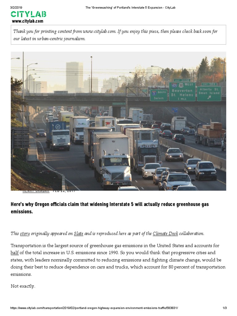 Induced Demand in Portland | PDF | Highway | Traffic Congestion
