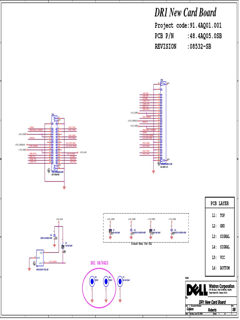 DR1 New Card Board Schematic | PDF