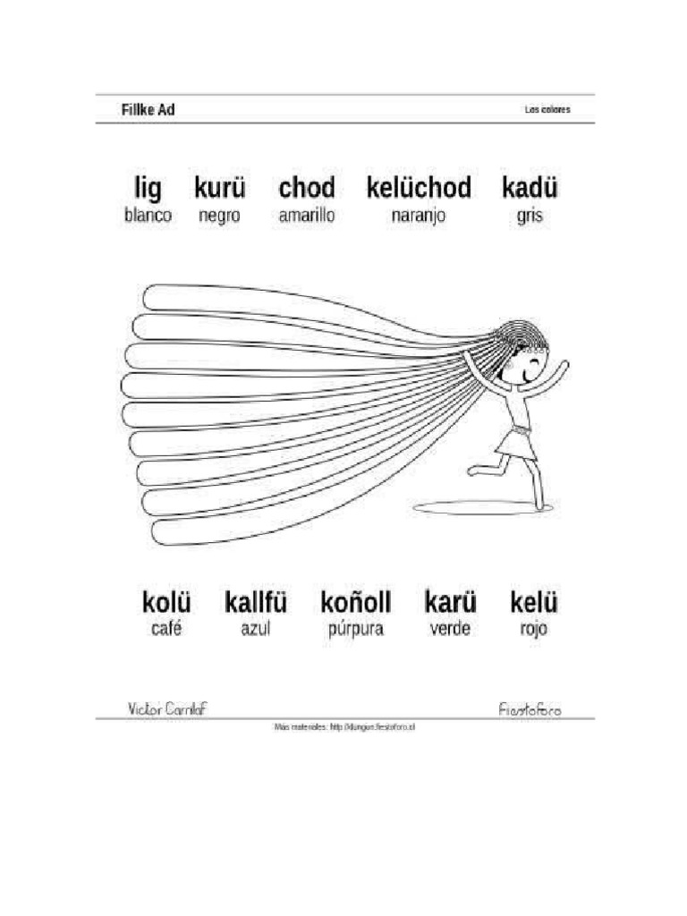 Colores en Mapudungun | PDF