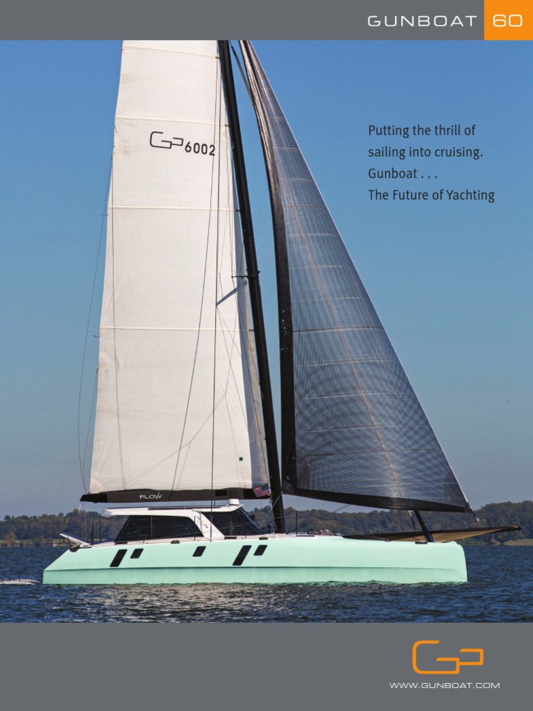 Gunboat 60: Luxury Sailing Catamaran | PDF | Hull (Watercraft) | Rudder