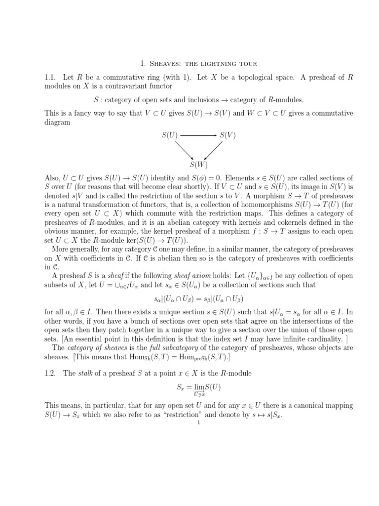 Lecture 1 | PDF | Algebraic Topology | Topology