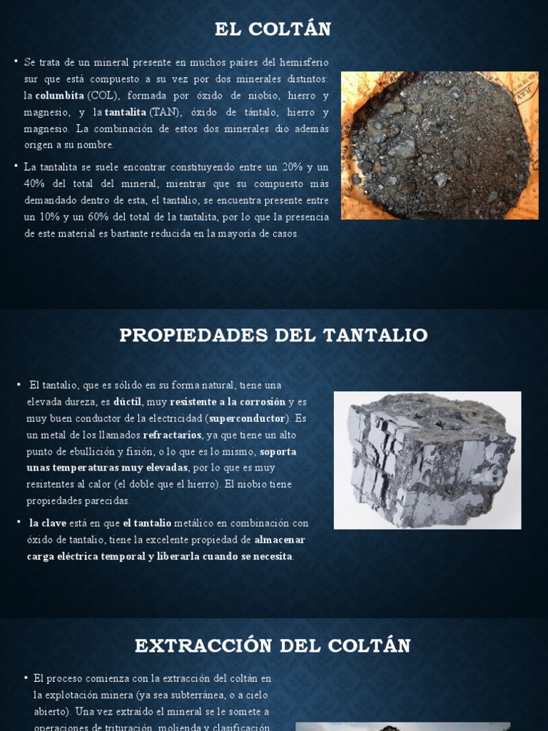 El Coltán | PDF | Sustancias químicas | Materiales