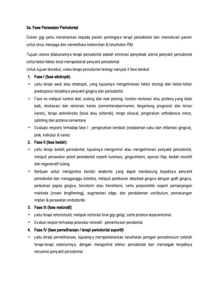 3a Fase Perawatan Periodontal | PDF
