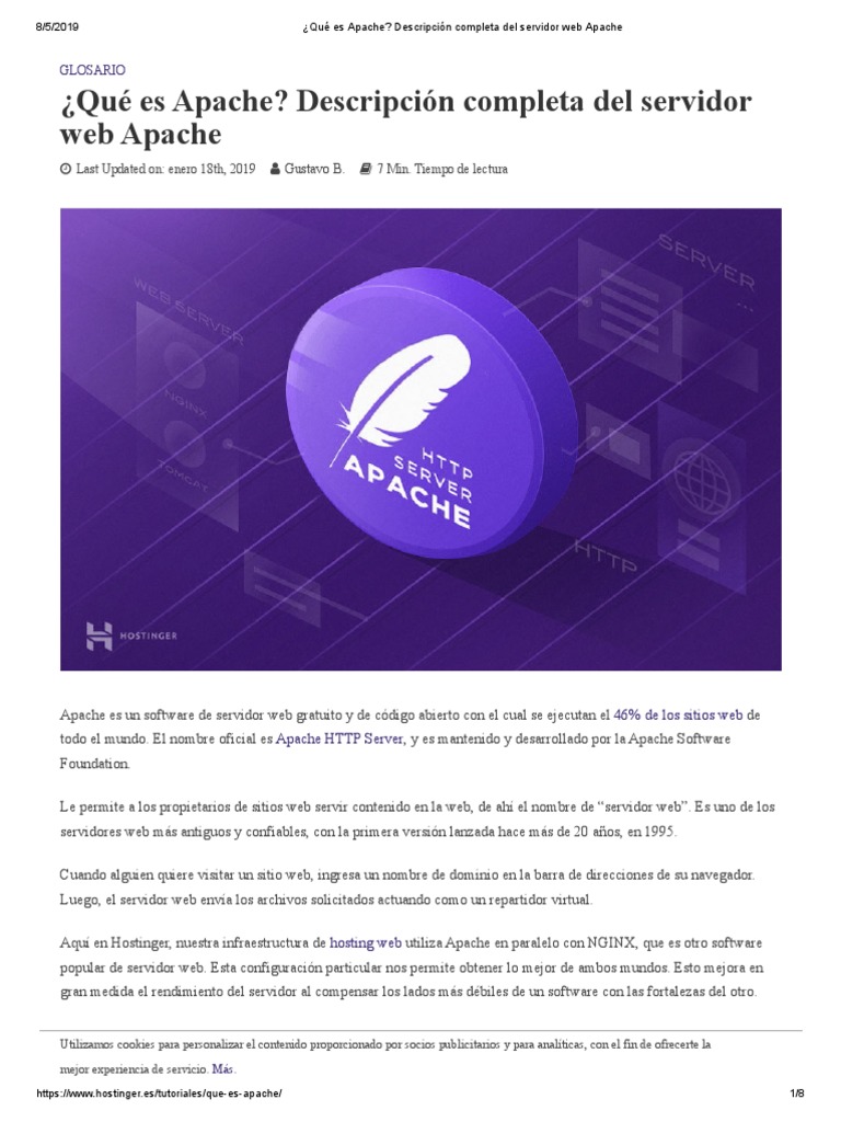 ¿Qué Es Apache - Descripción Completa Del Servidor Web Apache PDF | PDF | Servidor HTTP Apache ...