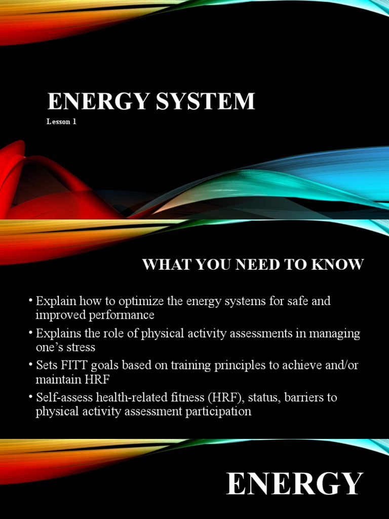 q1 l1 Energy System | PDF | Aerobic Exercise | Glycolysis