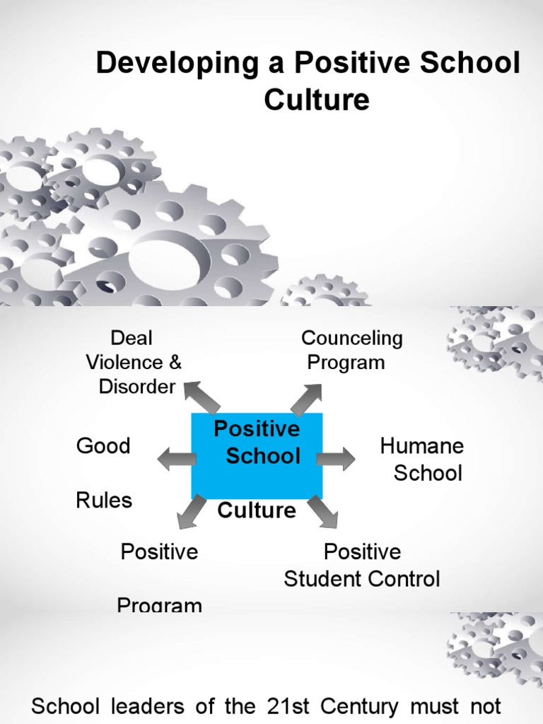 Creating A Positive School Culture | PDF | School Counselor | Gang