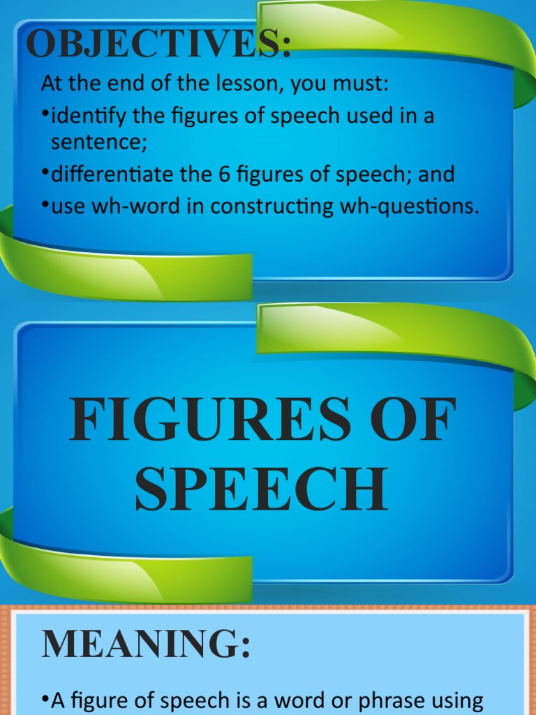 Lesson 5 FIGURES OF SPEECH (ENG7) | PDF | Metaphor | Question