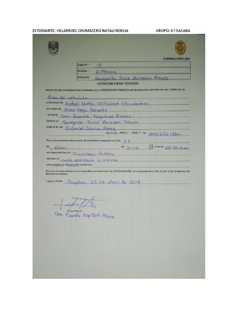 Formulario 009 PDF | PDF