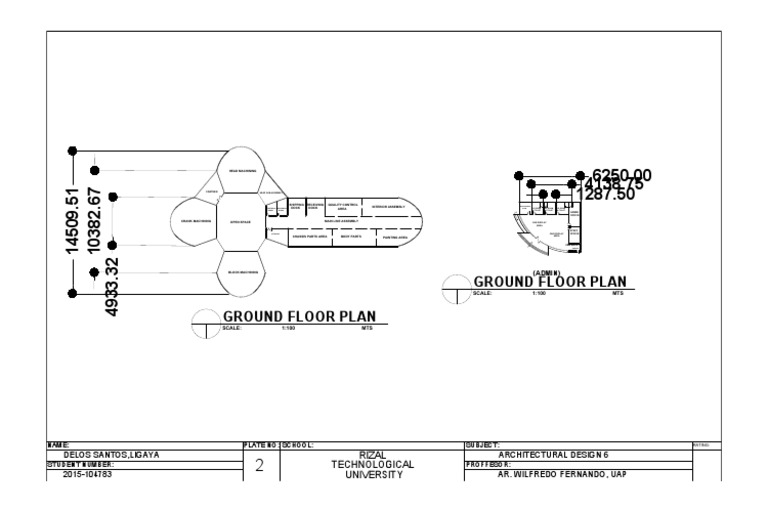 Ground Floor Plan: Rizal Technological University | PDF | Vehicles ...