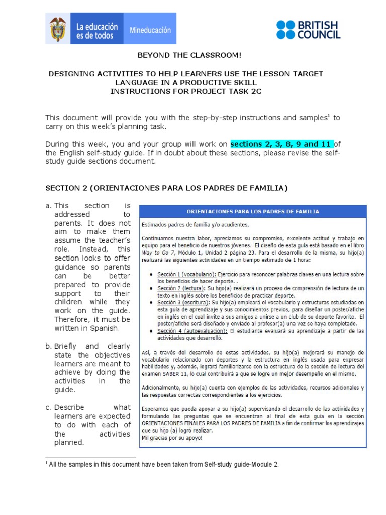 Beyond The Classroom! Designing Activities To Help Learners Use The ...