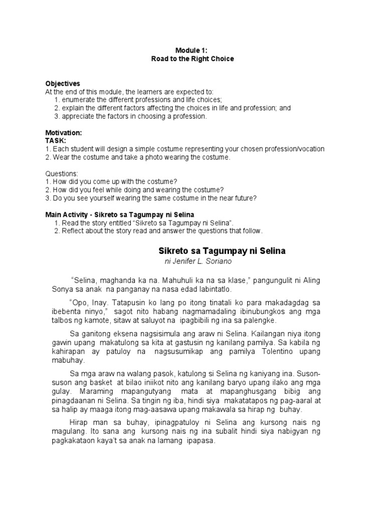 Modified CGP Module 1 | PDF
