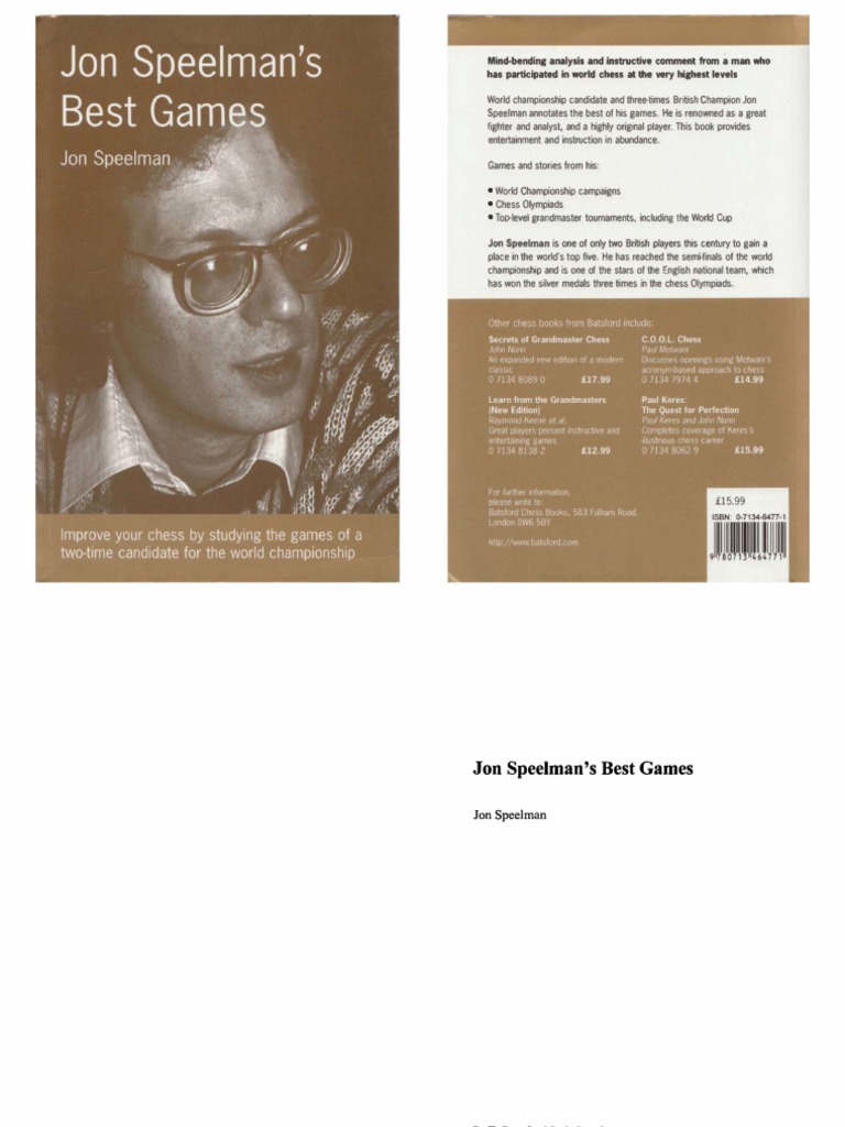 Jon Speelman's Best Games - Speelman PDF | PDF | Chess Openings | Chess ...
