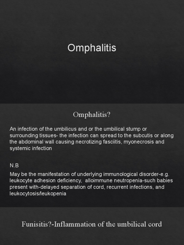 Omphalitis Lecture | PDF | Sepsis | Public Health