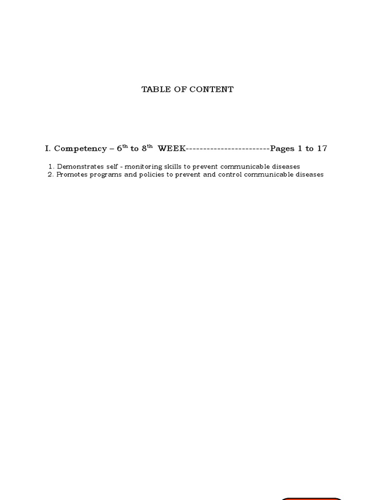 Ganhs Grade 8 3rd Quarter Health Module Week 6 To 8 | PDF | Preventive ...