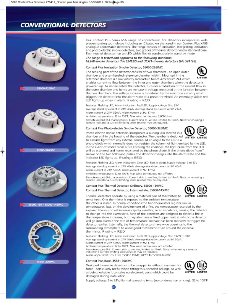 Smoke Detector Context Plus | PDF
