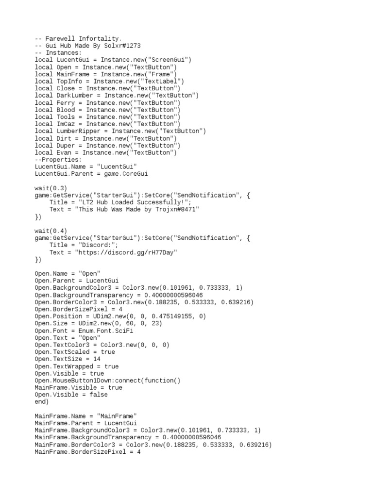 LT2 Gui Hub: A Roblox Exploiting GUI with Features like Dark Lumber ...