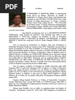 EXAMPLE OF Bionote | PDF