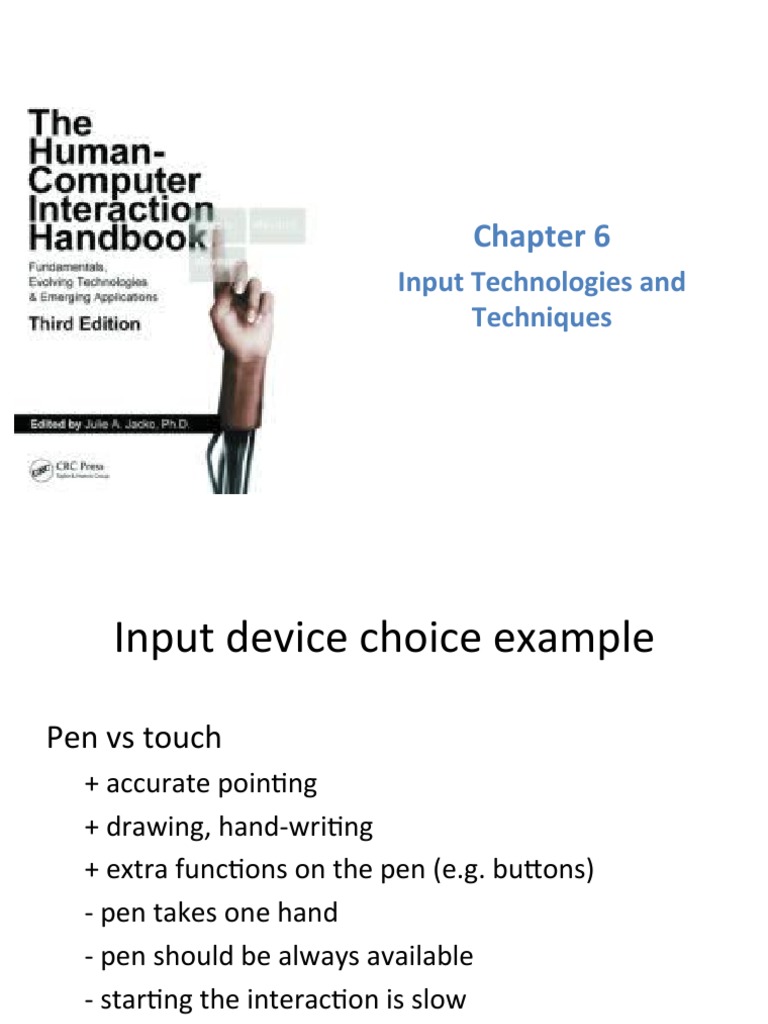 Input Technologies and Techniques | PDF | Computer Keyboard | Touchscreen