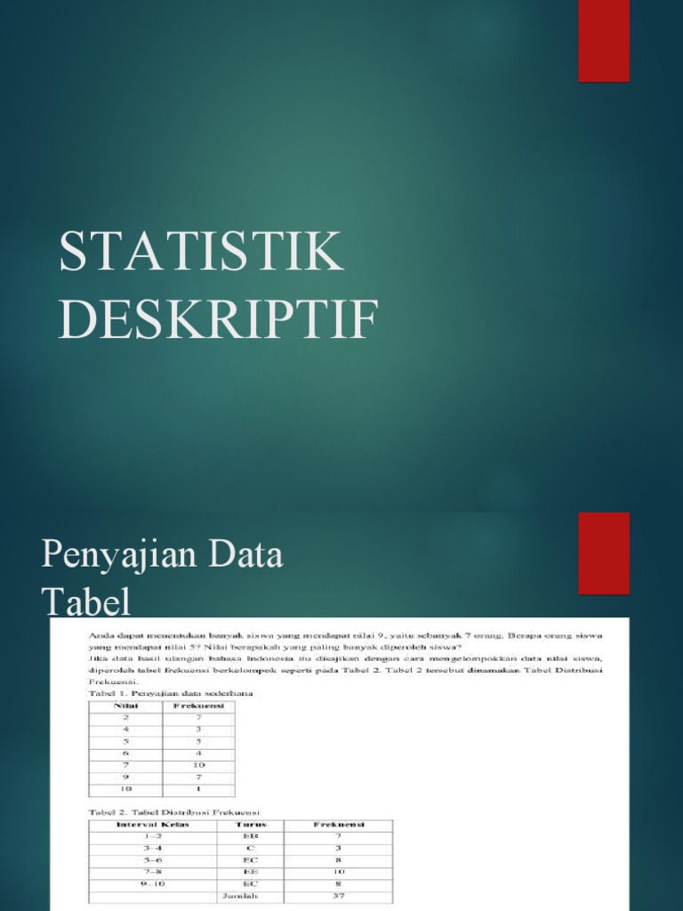 Statistik Deskriptif | PDF