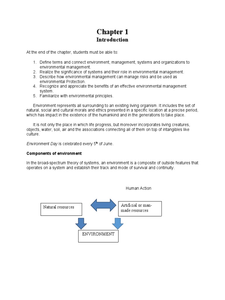 Lesson 1. Introduction To Environmental Resource Management | PDF ...