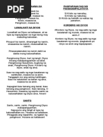 Mass Songs For Lent - Tagalog | PDF
