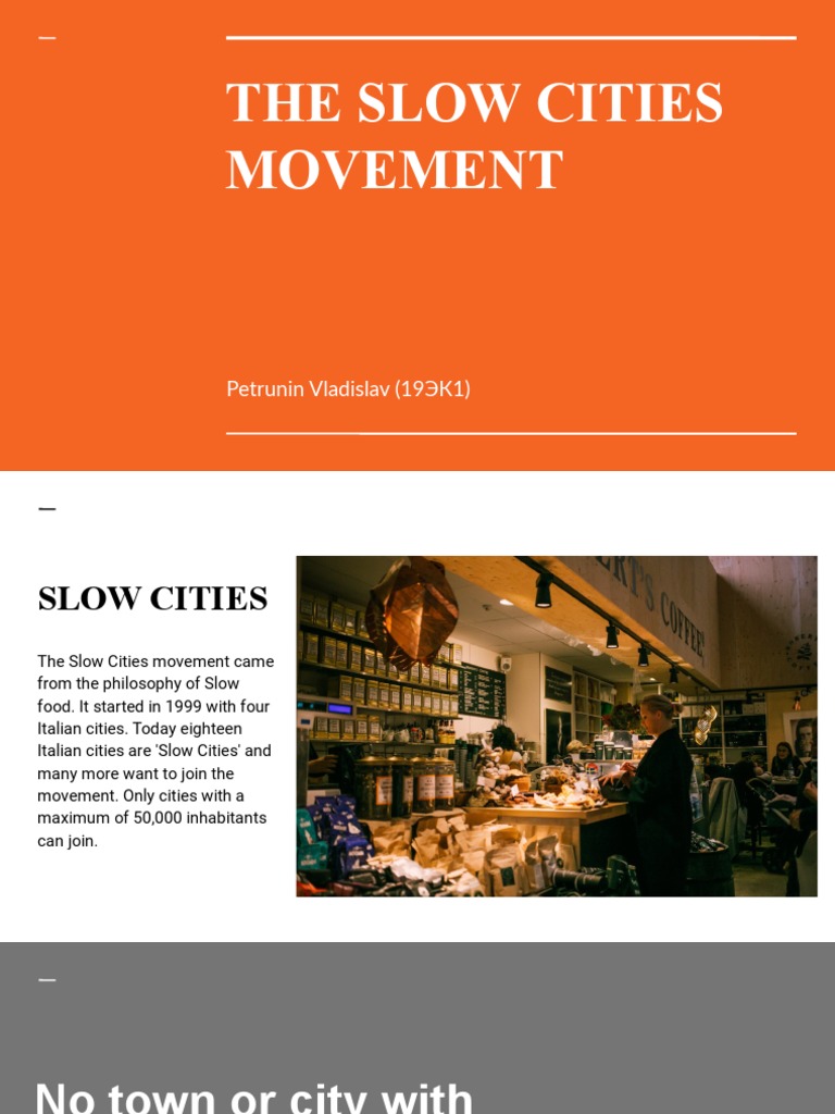 The Slow Cities Movement: Petrunin Vladislav (19ЭК1) | PDF | Social Science