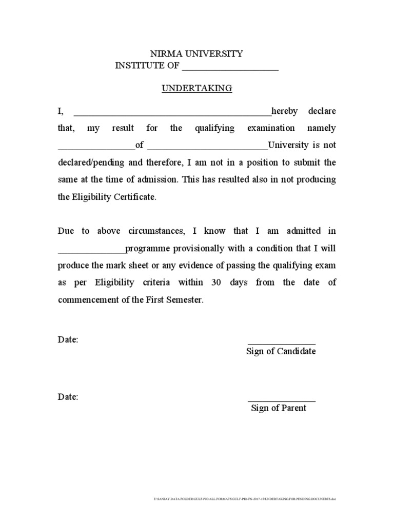 Undertaking Result | PDF | Career & Growth