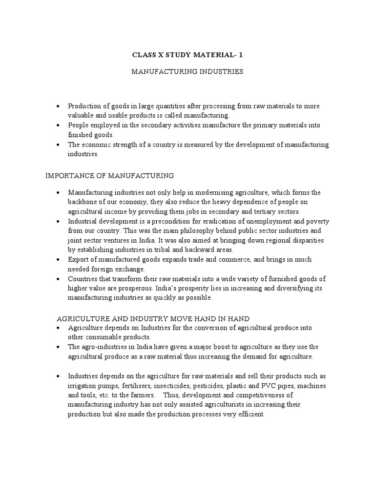 Important Study Material | Download Free PDF | Textile Manufacturing ...