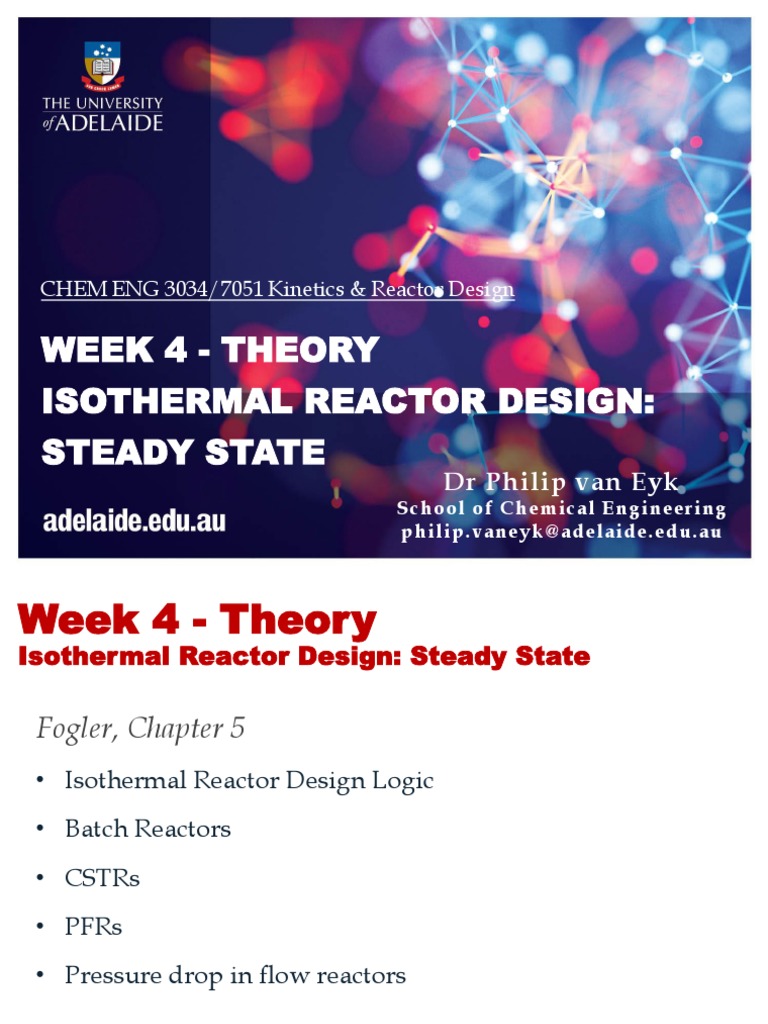 Week 4 - Theory - Isothermal Reactor Design Steady State | PDF ...