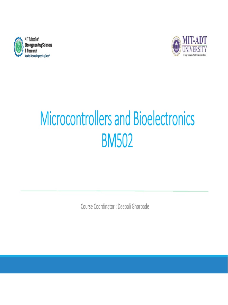 Course Introduction To Microcontroller and Bioelectronics | PDF ...