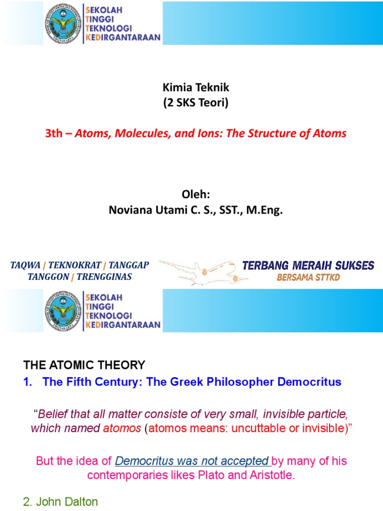 Atom, Molecules and Ions The Structure of Atoms | PDF | Atoms | Proton