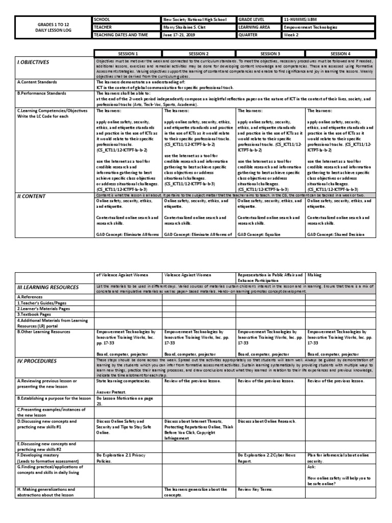 Week 2 EMPTECH | PDF | Educational Assessment | Educational Technology