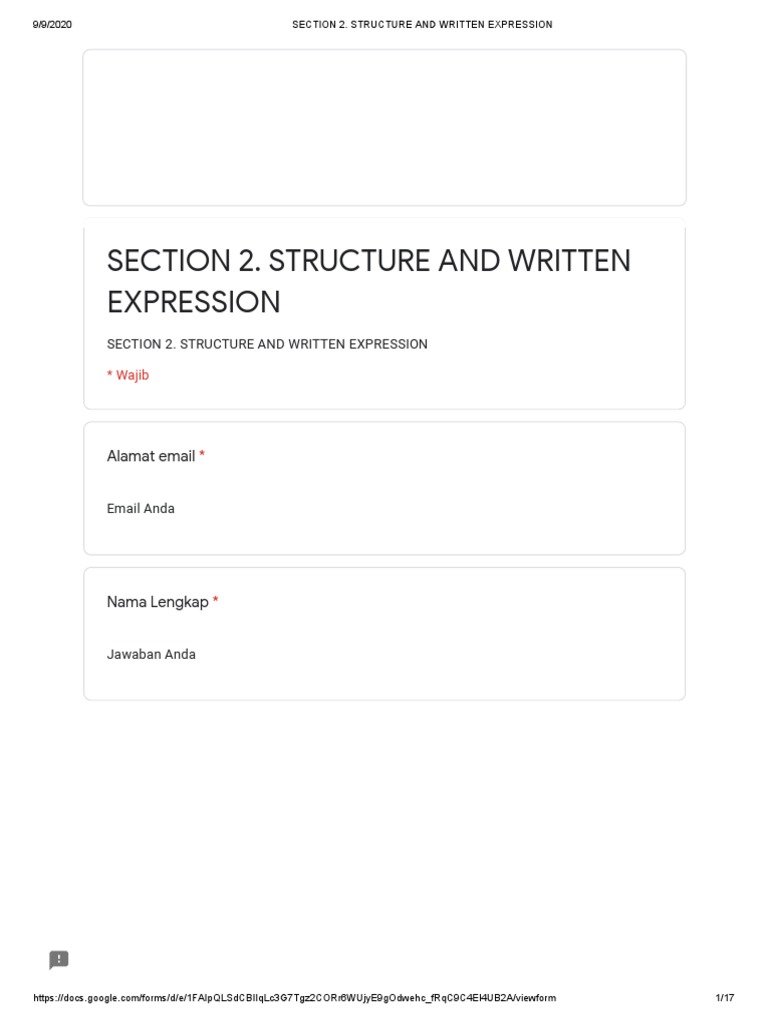 Section 2. Structure and Written Expression | PDF | Tornadoes | Whales