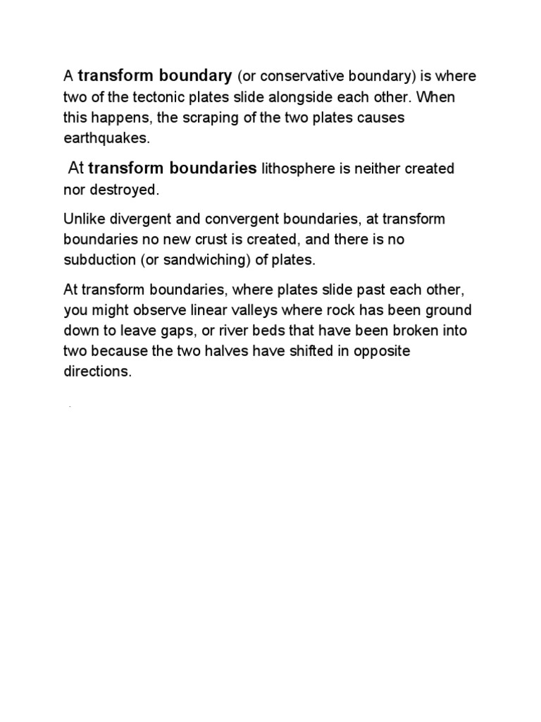 Transform Boundary | PDF