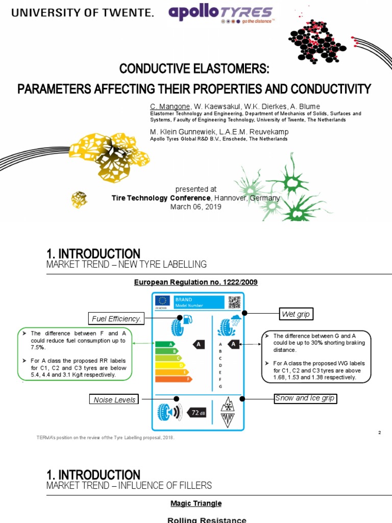 Conductive Elastomers: Parameters Affecting Their Properties and ...