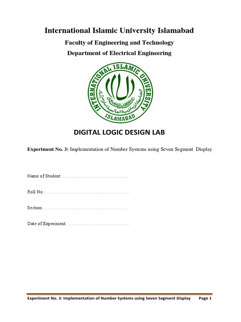 DLD Lab No. 3 | PDF | Binary Coded Decimal | Electronics