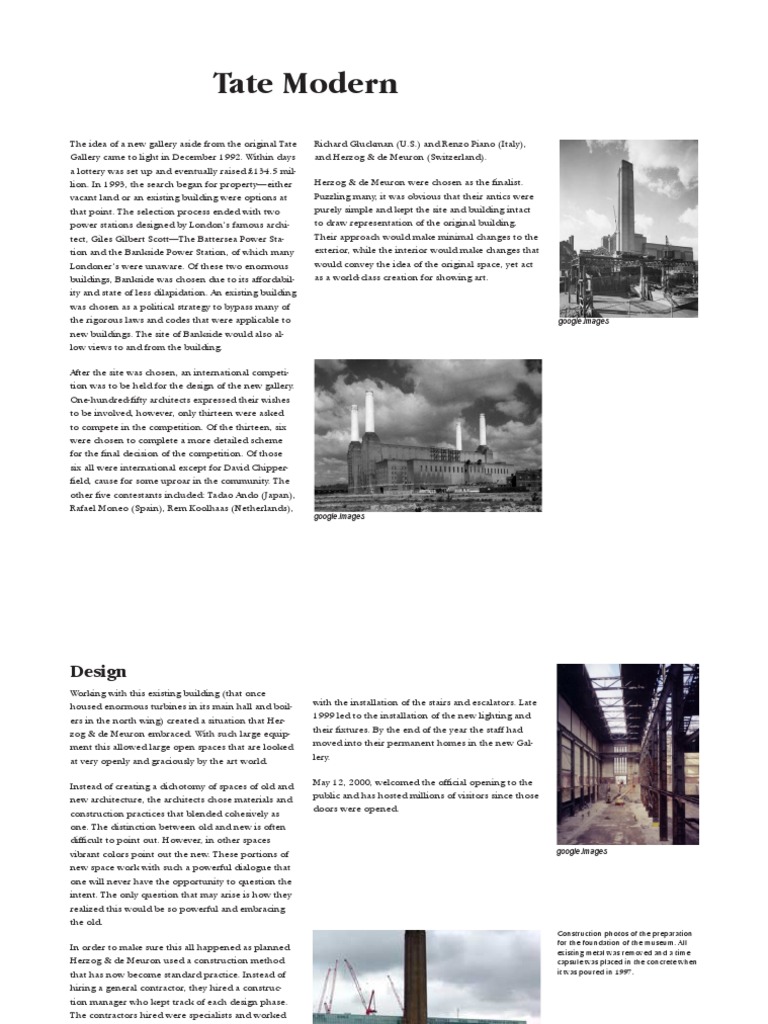 Tate Modern: Google - Images | PDF | Art Media