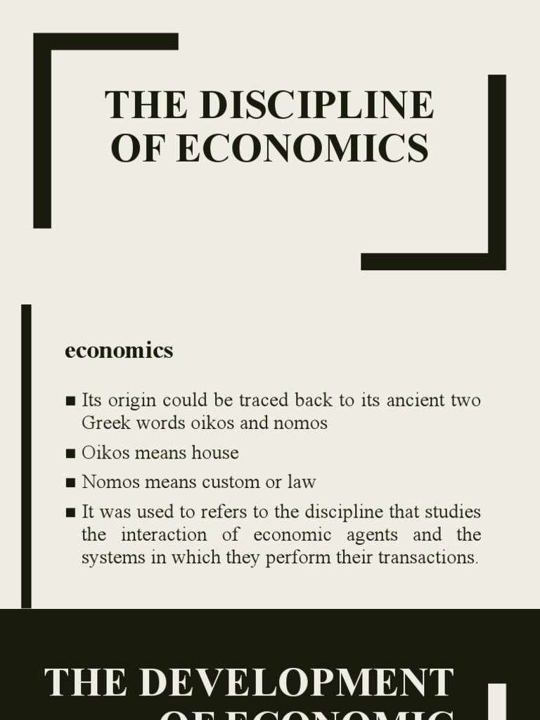 The Discipline of Economics | PDF | Heterodox Economics | Economics